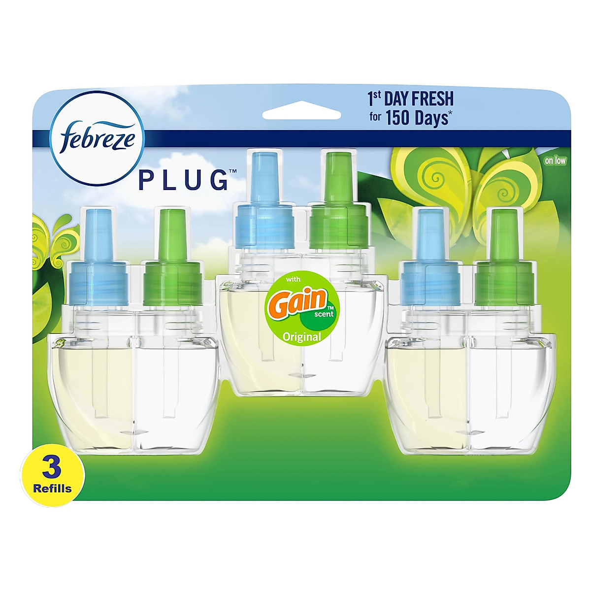 Febreze PLUG, Gain Original, Starter Kit & (4) .87 fl. oz. Oil Refills