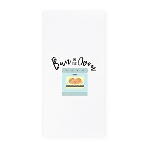 The Cotton & Canvas Co. Bun in The Oven Soft and Absorbent Kitchen Tea Towel, Flour Sack Towel and Dish Cloth