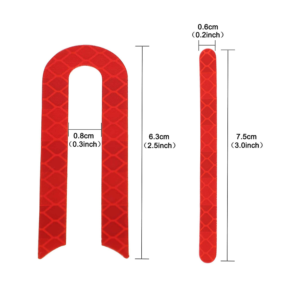 TOMALL Reflective Strip Sticker Front & Rear Wheel Rubber Sticker Red for Xiaomi Mijia M365 Sticker Scooter Replacement Parts Accessories