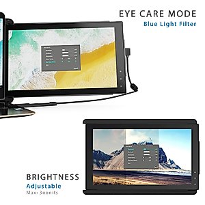 Mobile Pixels Trio Portable Monitor for Laptops, 12.5'' Full HD IPS Screens, USB C/USB A Dual or Triple Displays,Windows/OS/Android/Nintendo Switch (One Monitor Only) (Renewed)