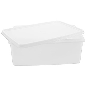 Luxshiny 1Pcs Clear Storage Box Stackable Clear Storage Bins Storage Bin Tote Storage Holder Box For Home Shop- 2. 1L