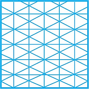 Clearprint 3020 Bond Pad with Printed Fade-Out 30-Degree Isometric Grid, 20 lb., 8-1/2 x 11 Inches, 30 Sheets, White, 1 Each (932811ISO)