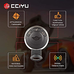cciyu 1x Keyless Uncut for Smart Remote Blade Key for Nissan for Infiniti Series CWTWBU618 CWTWBU619 CWTWBU624 CWTWBU735 KR55WK49622 KR55WK48903