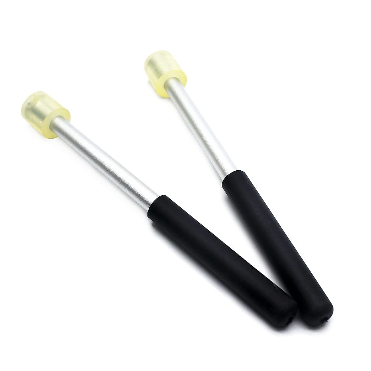 TUOREN 7.5" Rubber Head Percussion Mallets Sticks for Playing Tenor Steelpan Steel Tongue Drum, W/Aluminium Handle