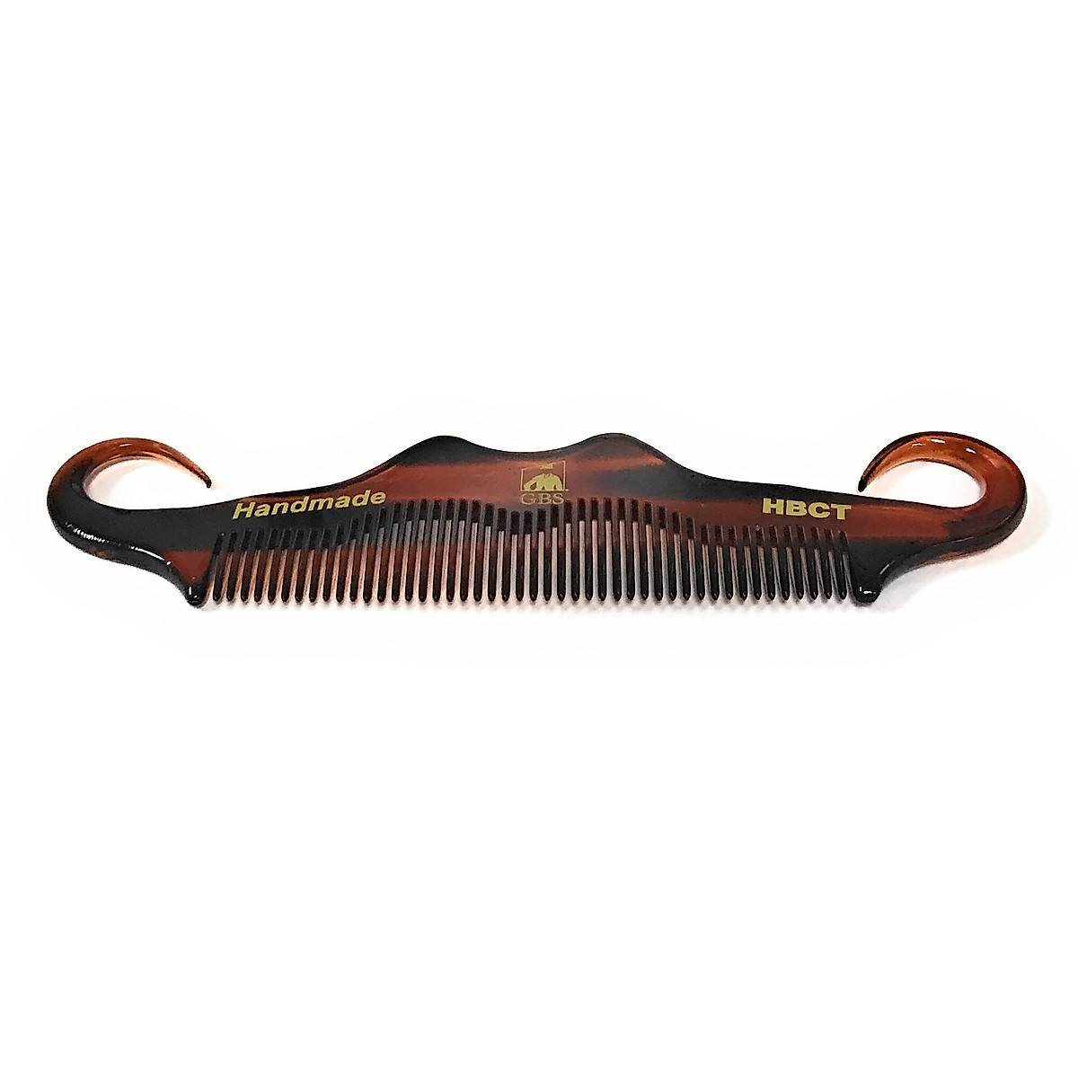 G.B.S Handmade Cellulose Acetate Grooming Men’s Mustache Comb