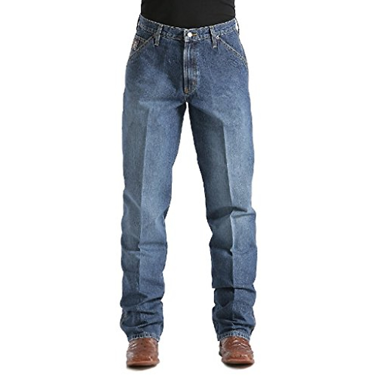 Cinch Men's Blue Label Carpenter Loose Fit Jean , Medium Stone Sandblast, 38W x 36L