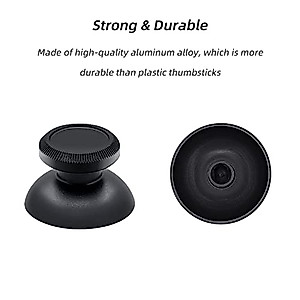 Mcbazel Aluminum Alloy Metal Analog Thumbstick for Xbox ONE Black (Set of 2)