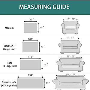 Mxaeyr Waterproof Sofa Cover for Pets, Dark Blue Couch Covers for Sectional Sofa, Simple Style Sofa Covers for 2-3 Cushion Couch, Waterproof, Durable and Washable, XL 79" x 118"