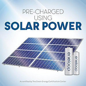 Eneloop Panasonic BK-3MCCA8BA AA 2100 Cycle Ni-MH Pre-Charged Rechargeable Batteries, 8-Battery Pack