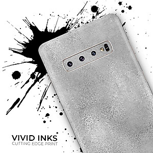 DesignSkinz Distressed Silver Texture v11 Protective Vinyl Decal Wrap Skin Cover Compatible with The Samsung Galaxy S20 (Screen Trim & Back Glass Skin)