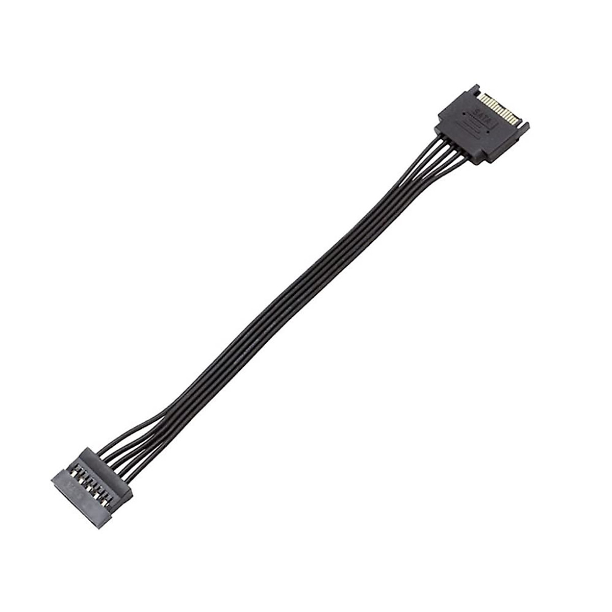 YiKaiEn 15 Pin SATA Power Extension Cable SATA Male to Female Extender Cable Adapter for HDD Hard Drive 12.6inch 32cm