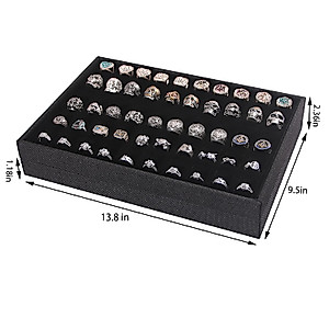 Julysky 2 PCS Stackable Ring Tray for Drawer,Jewelry Holder Organizer,Ring Display Stand for Selling