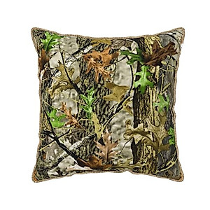 Augenstern Zippered Pillow Protectors Cover Case Leafs-Camo-Hunting Decorative Throw Pillow Cover Square Cushion Case 18"X18"