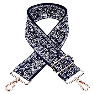 TRAIPAINK Crossbody Purse Strap, 2" Wide Shoulder Strap Adjustable Replacement Bag Strap, Retro Jacquard Embroidery Multi-pattern Crossbody Bag Straps for Handbag, Crossbody Bags, Shoulder Bags
