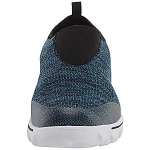 Propet Women's TravelActiv Slip-On Sneaker, Blue Heather, 7.5 X-Wide US