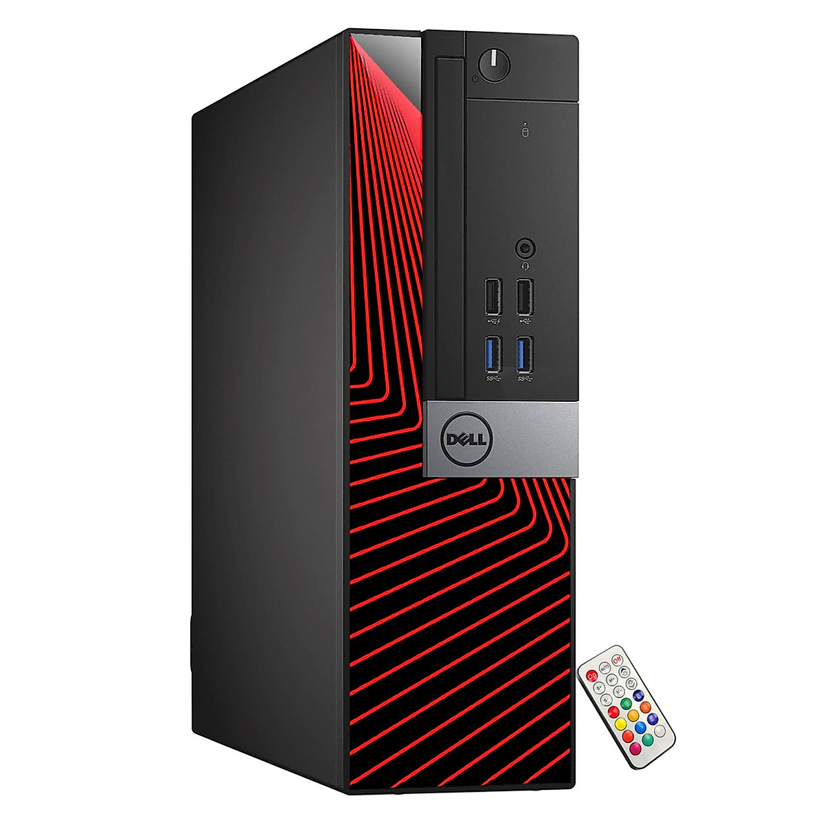 Dell OptiPlex Desktop Customized RGB Lights Computer Intel Core i7 3.40GHz 16 GB RAM 1TB SSD Windows 10 Pro - WiFi - Gaming PC Keyboard & Mouse HDMI (Renewed)