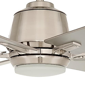 Home Decorators Collection YG493A-BN Kensgrove 54 in. Integrated LED Indoor Brushed Nickel Ceiling Fan with Light Kit and Remote Control