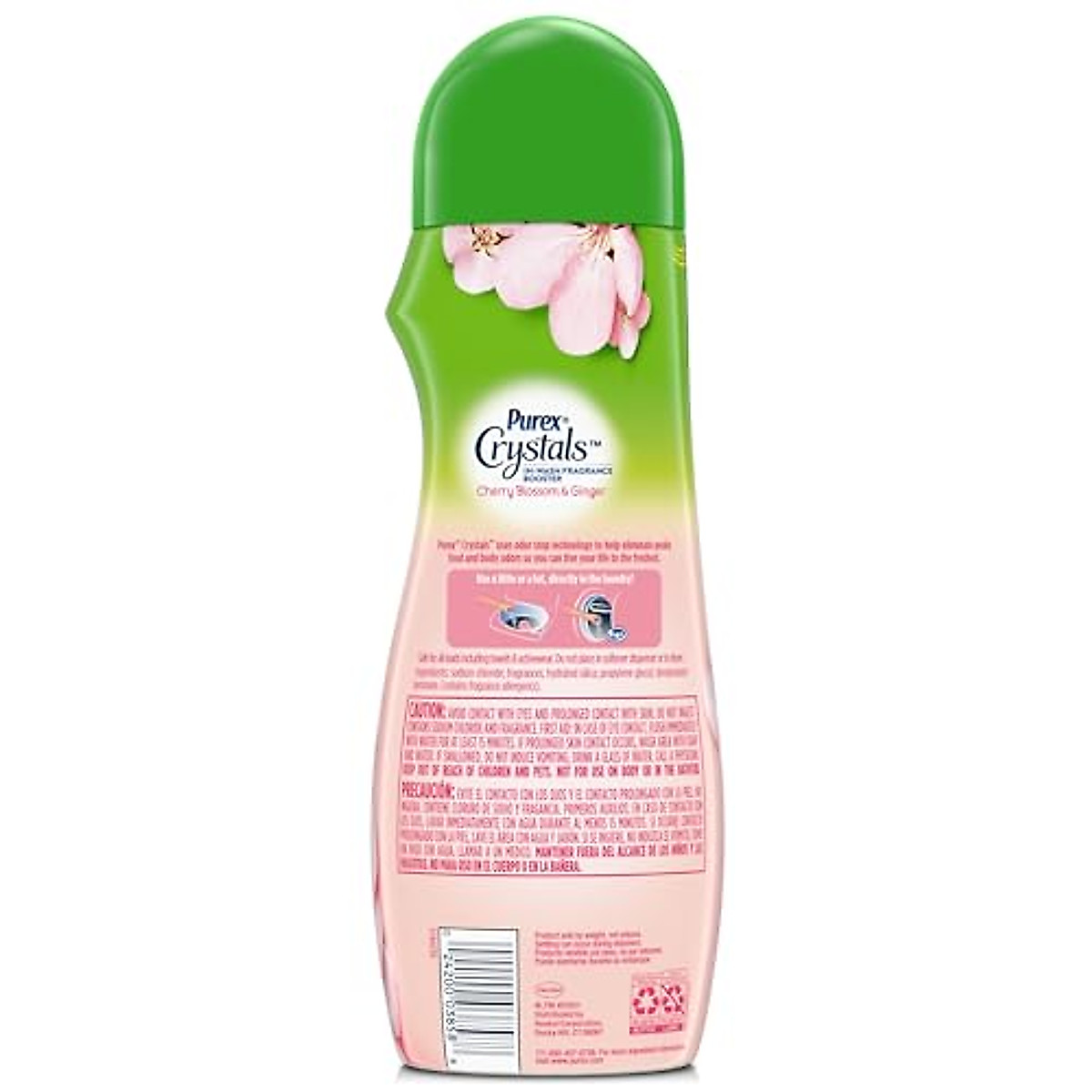 Purex Crystals in-wash Fragrance and Scent Booster, Cherry Blossom & Ginger, 21 Ounce (Pack of 4)