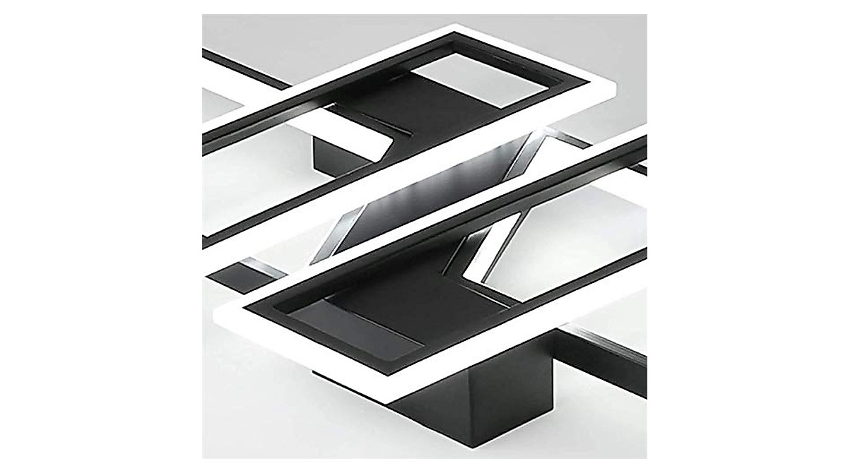 SMG Modern LED Ceiling Lights Fixture, Remote Control Dimmable Modern ...