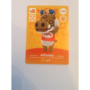 Nintendo Animal Crossing Happy Home Designer Amiibo Card Alfonso 153/200 USA Version