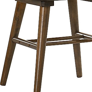 Duhome Dining Chairs Set of 2, Farmhouse Kitchen Chairs Windsor Chairs for Dining Room Spindle Back Chairs with Solid Wood Legs, Walnut