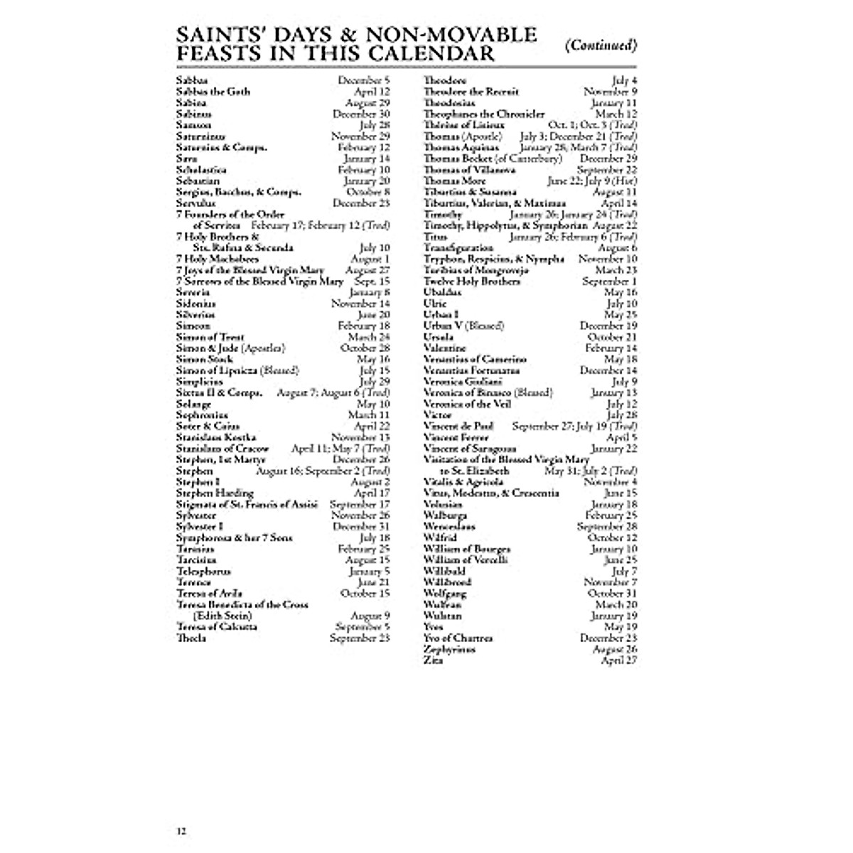 2023 Saints Calendar & 16 Month Daily Planner Spiral Bound