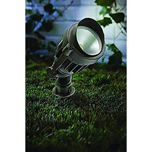 Westgate LED Low Voltage Landscape Spotlight - 12 Volt AC/DC Garden Light - Integrated LED - 400 Lumens - All Accessories Included (6 Watt, 5000K Cool White)