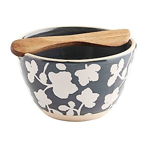 Mud Pie Pinehill Dip Bowl Set, 5.25" x 3.25", Blue