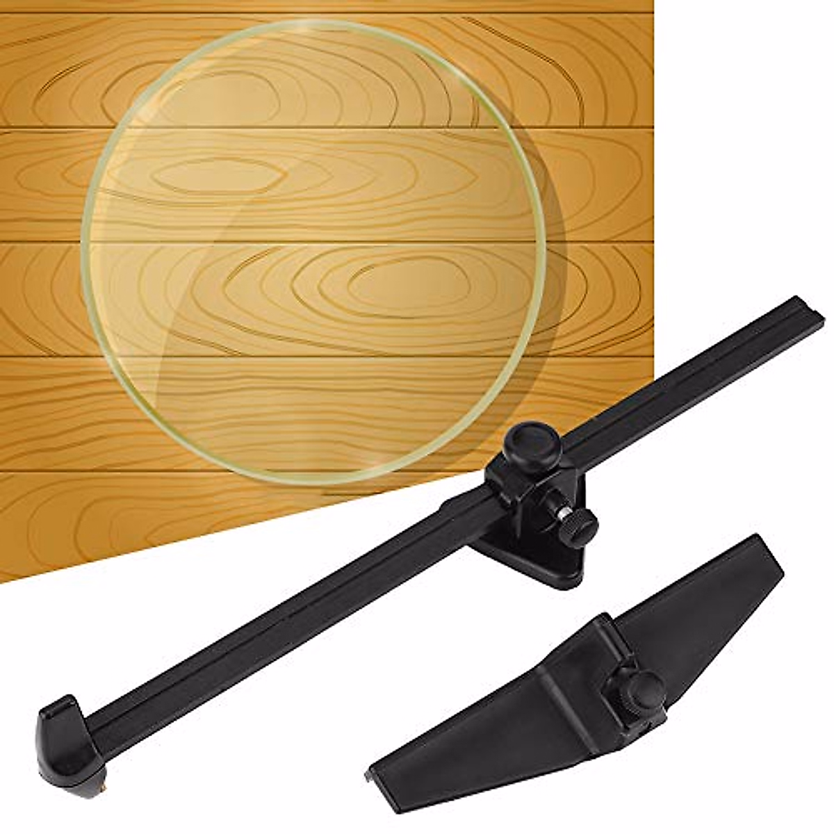 Glass Strip Cutter Strip and Circle Type Glass Cutter Adjustable Round Glass Cutter Tools for Stained Glass Board