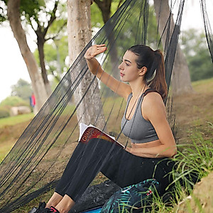 4Monster Camping Net with Carry Bag, Compact and Lightweight, Fits Bed,Sleeping Bags,Tent (Double)