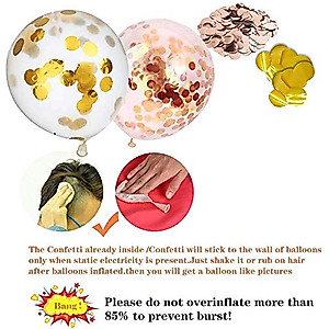 40 Pack Unicorn Latex Balloons For Arch Kit Column Garlands Banner Helium Confetti Balloons for Happy Birthday Party Wedding Celebrations Gold Rose Bulk Cute Party Decoration Supplies (12 Inch)