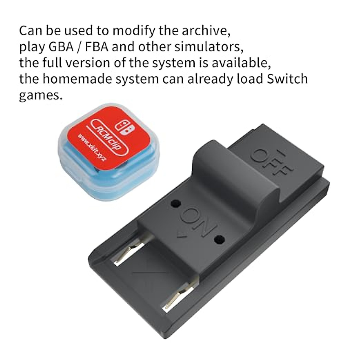 RGEEK RCM Jig for Nintendo Switch RCM Tool RCM SX OS Short Circuit Tools Use for Modify The Archive Play GBA/FBA & Other Simulator(Black)