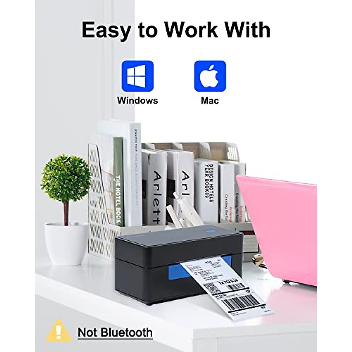 CLABEL Thermal Label Printer, 4x6 Shipping Label Printer for Small Business Shipping Packages, Compatible with Amazon, Ebay, Etsy, Shopify, FedEx, UPS, etc, Support Windows,Mac, CT428S