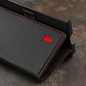 TORRO Phone Case Compatible with Samsung Galaxy Z Fold5 – Premium Leather Wallet Case with Stand Function and Card Slots (Black)
