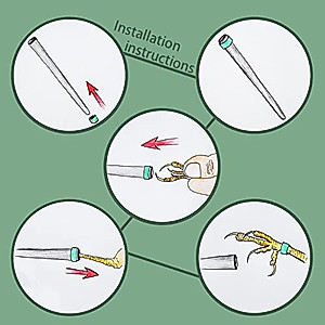 FOIBURELY 90 pcs Bird Ring Leg Bands for Canary Gouldian Zebra Finch Society Bird Foot Ring With 1 Installer (Diameter 3mm)