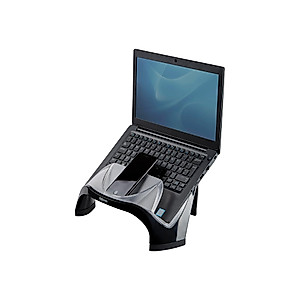 Fellowes Smart Suites Laptop Riser with USB Hub (8020201), Black