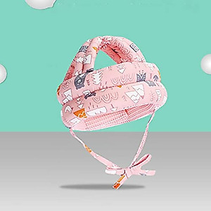 Colaxi 2 Pieces Baby Bonnet Safety Comfortable Crawling