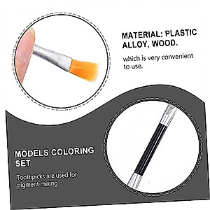 VILLCASE 3 Sets Model Coloring Kit Detail Small Black Brush Drawing Paint Detail Brush Mini Paint Brushes Hair Set Mini Models Craft Coloring Set Model Hand Paint Tools Models Paint Set