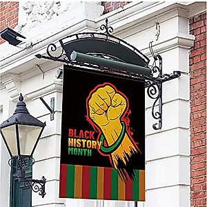 Black History Month Garden Flags Double-Sided African American Emancipation Yard Home Decoration Supplies (Flag-2)