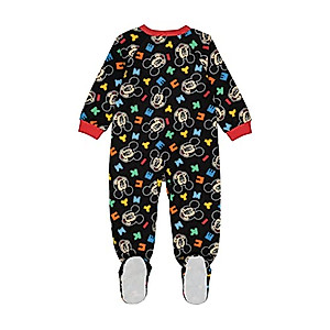Disney Unisex Kids' Mickey Mouse Footed & Footless One Piece Fleece , MICKEY BUD 3, 2T