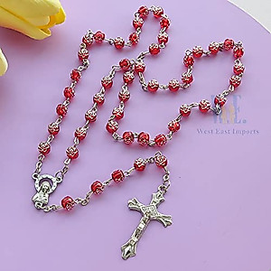 Confirmation Rosary Favor (12 PCS) Red Bead rosary