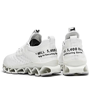 Womens Slip on Running Walking Shoes Blade Tennis Casual Fashion Sneakers Comfort Non Slip Work Sport Athletic Trainer Black/Red