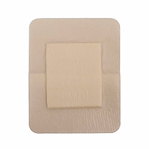 MED PRIDE Silicone Bordered Foam Adhesive Sterile Dressing Pads 4"X5", Pack of 10, Individually Wrapped, Nonstick, Pain Free Removal