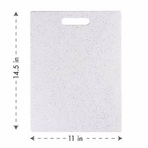 Dexas PolyCoconut EVOLV Poly Cutting Board with Natural Coconut Shells, 11 x 14.5in, White (451-PC32)