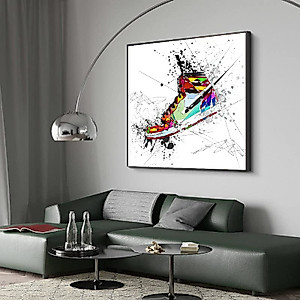Katia Skye CANVAS PRINT Air Jordans Nike Shoes Basketball Poster (24x24)