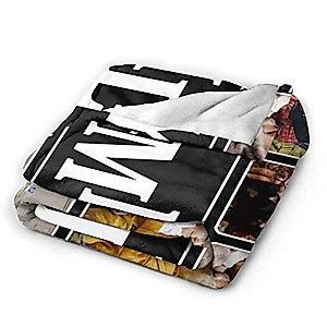 OTHERCRAZY Custom Family Blankets with Photos ,Making Memories Souvenir Throw Blanket with Photos,Personalized Birthday Gift for Family