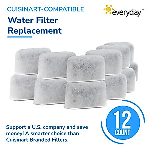 Everyday DCCF-24 Cuisinart Coffee Replacement Filters, 24 Count (Pack of 1), White