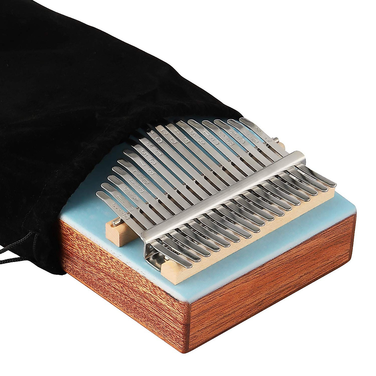 Kalimba 17 key Thumb Piano Finger Piano with Cloth Tuning Kit Hammer, Study Instruction Song Book, Hot Gift for Christmas Birthday Gifts for Kids, Children, Girlfriend (Full Bloom)