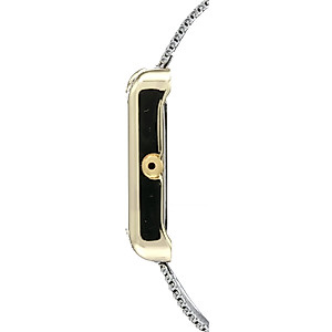 Nine West Women's Japanese Quartz Dress Watch with Stainless Steel Strap, Silver, 18 (Model: NW/2091SVTT)