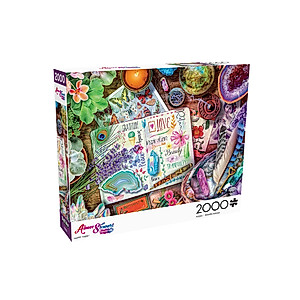 Buffalo Games - Aimee Stewart - Happy Vibes - 2000 Piece Jigsaw Puzzle for Adults Challenging Puzzle Perfect for Game Nights - 2000 Piece Finished Size is 38.50 x 26.50